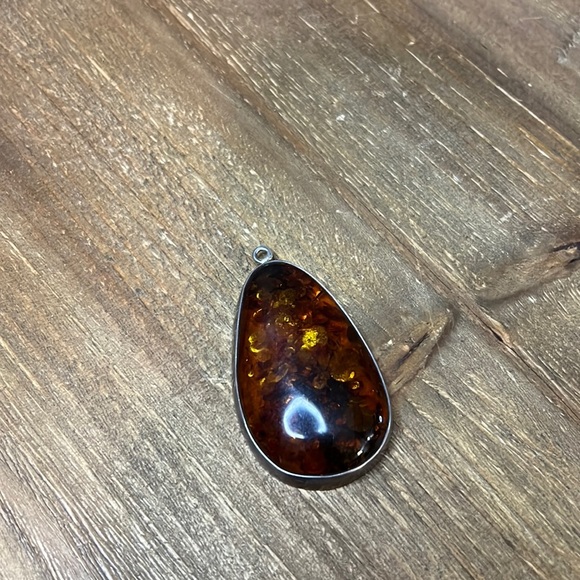 Jewelry | Large Precious Amber Pendant | Poshmark